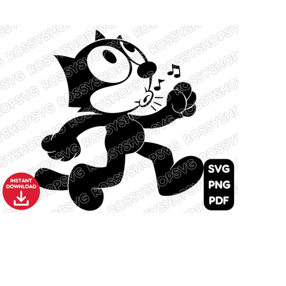 Felix the cat SVG PNG PDF / T-shirt svg / Cutting file / Cof | Inspire ...
