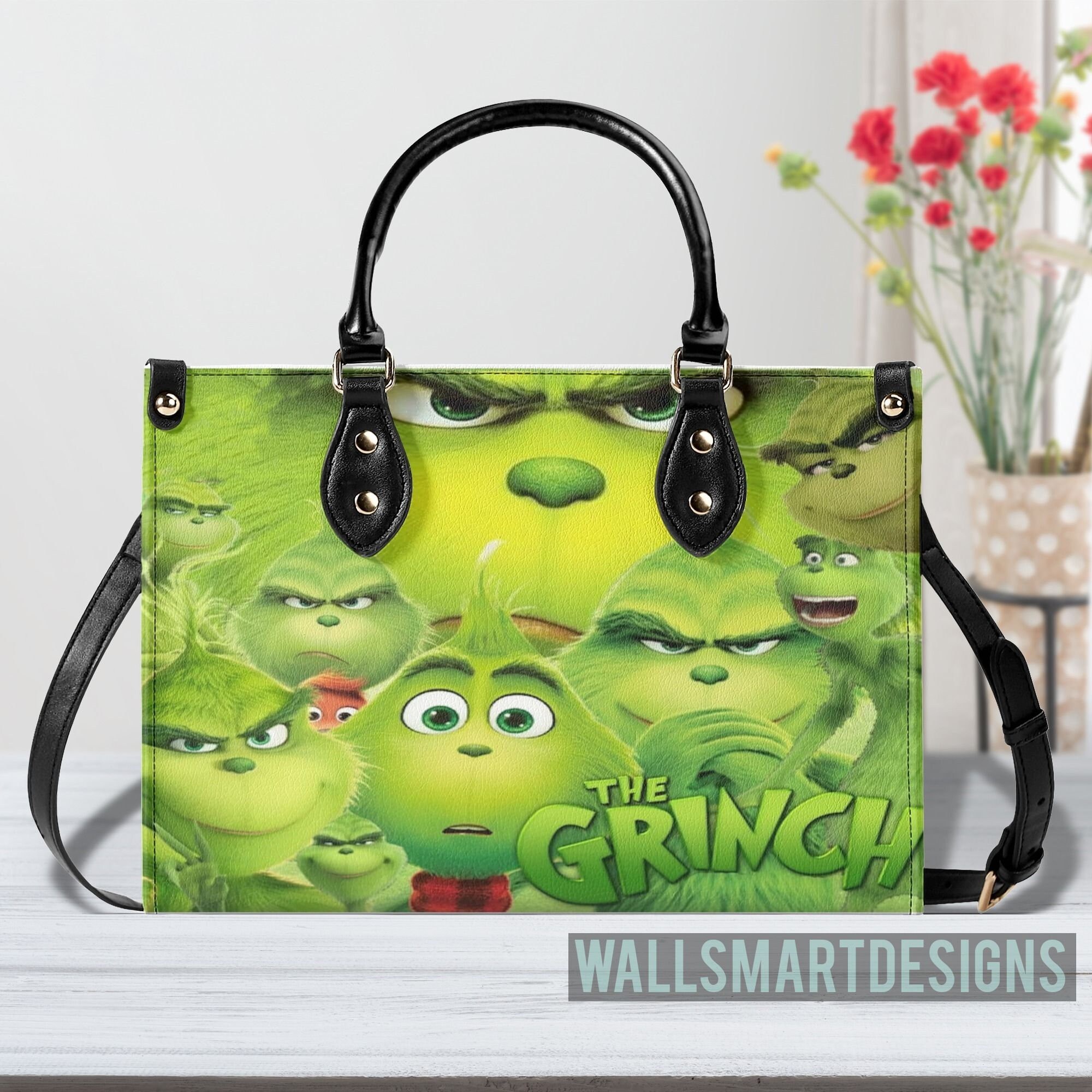 Personalized The Grinch Wallpaper Handbag, The Grinch Handba | Inspire ...