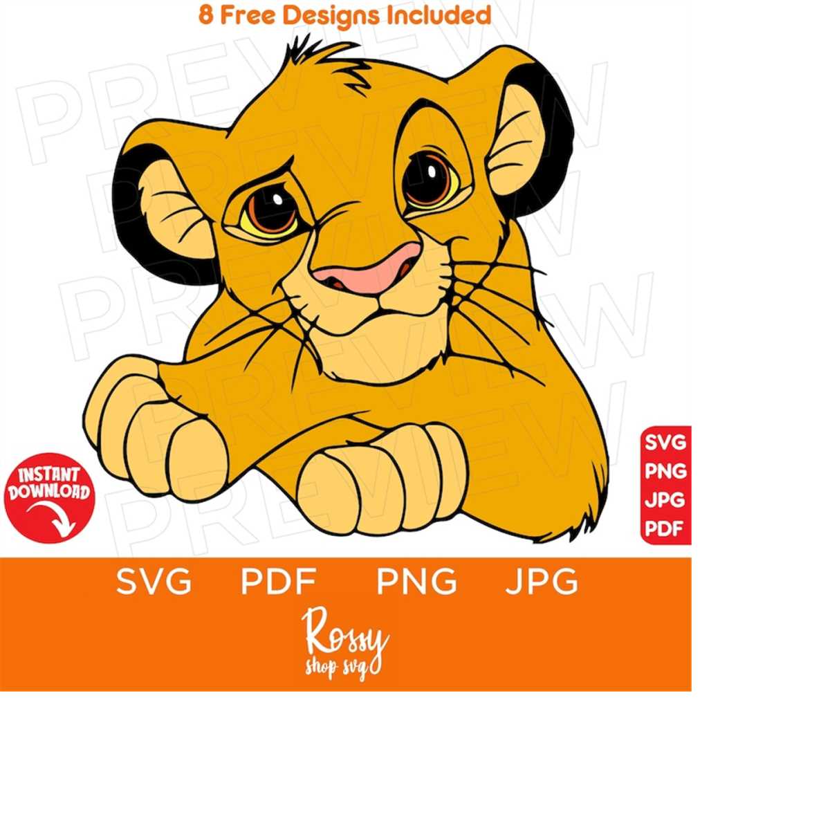 The Lion King SVG , Simba Svg , Disneyland Ears svg, Cut fil - Inspire ...