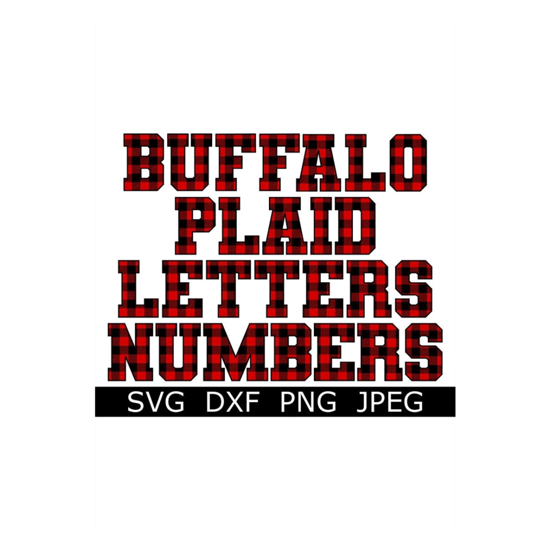 Monogram SVG/DXF/PNG, Buffalo Plaid Letters/Alphabet, Digita | Inspire ...