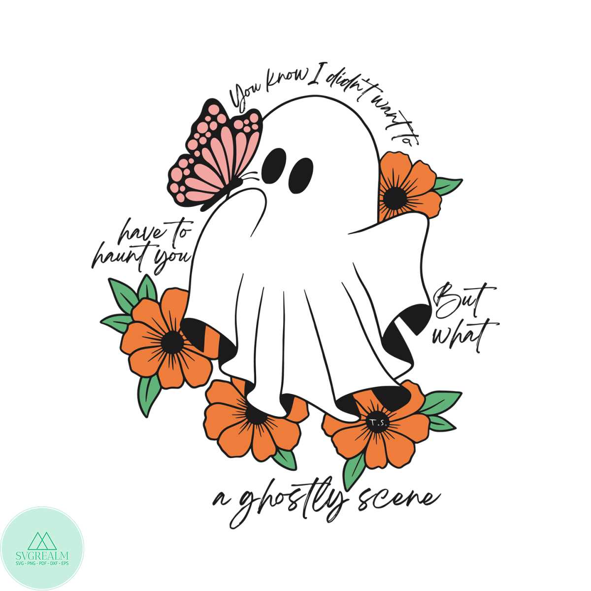 Haunted Taylor Swift What A Ghostly Scene SVG Digital File | Inspire Uplift