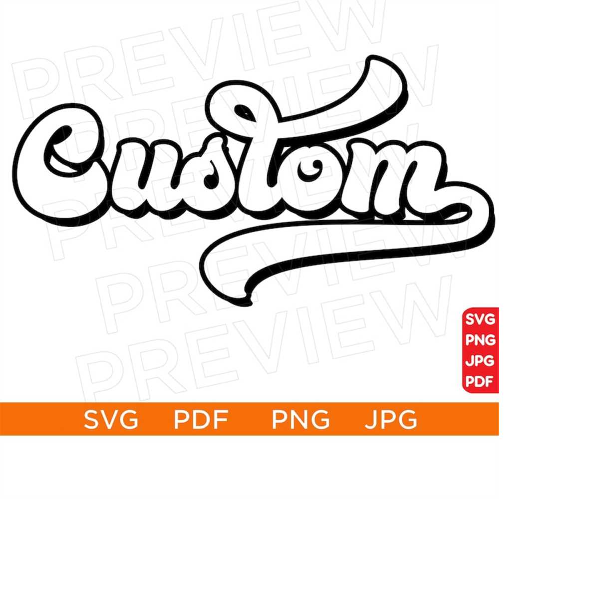 Custom Name SVG, pdf, png, jpg, Custom Team Spirit Svg, Cust - Inspire ...