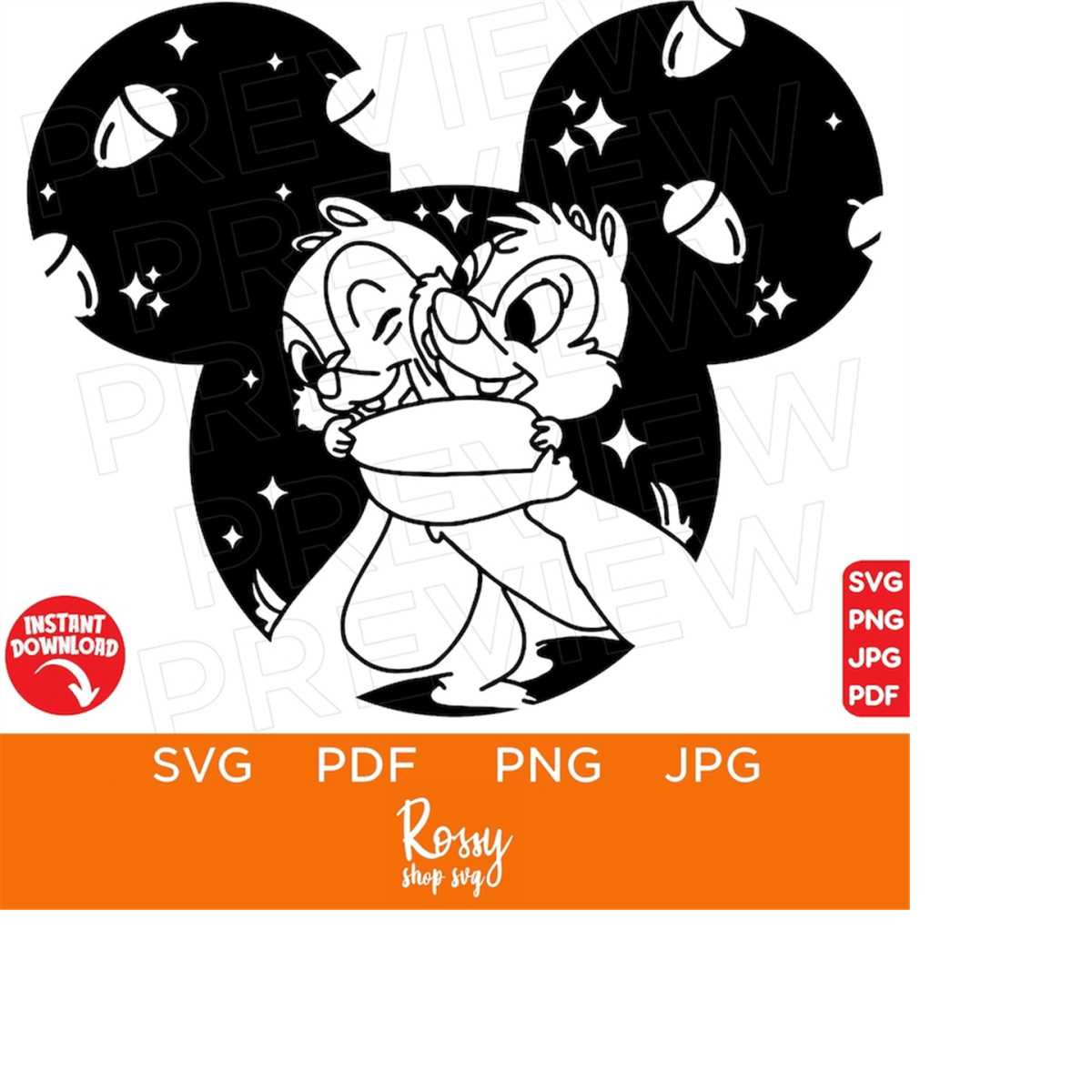 Vector Svg Chip and Dale Ears SVG, Chip 'N Dale Rescue Range - Inspire ...