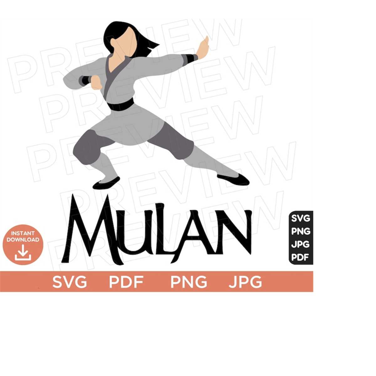 Mulan SVG Princess Disneyland Ears Clipart Vector File Oulin - Inspire ...