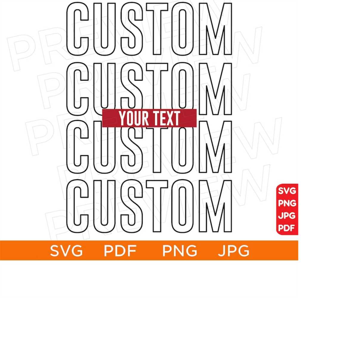 Custom Name SVG, pdf, png, jpg, Custom Team Spirit Svg, Cust - Inspire ...