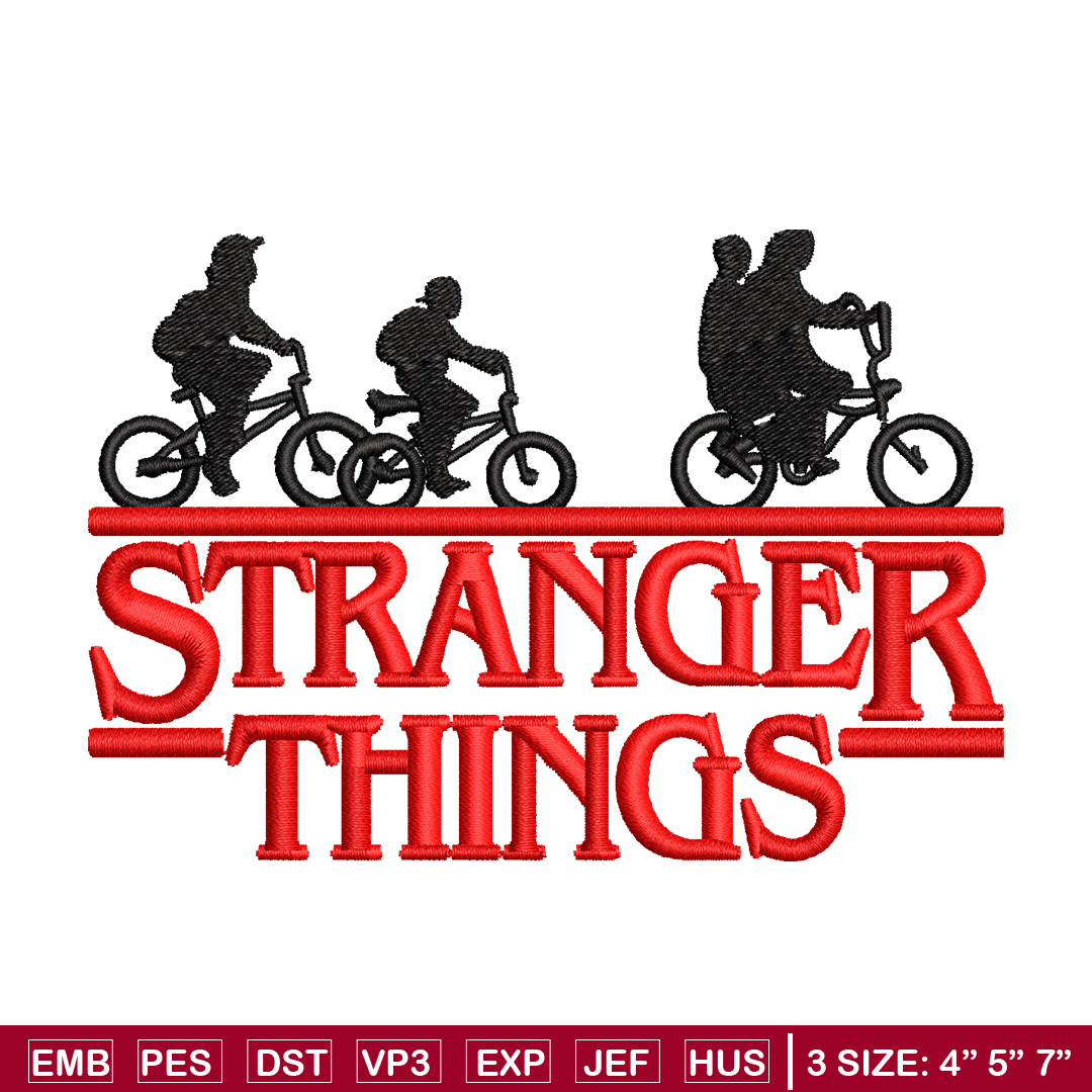 Stranger Things logo embroidery design, logo embroidery, log | Inspire ...