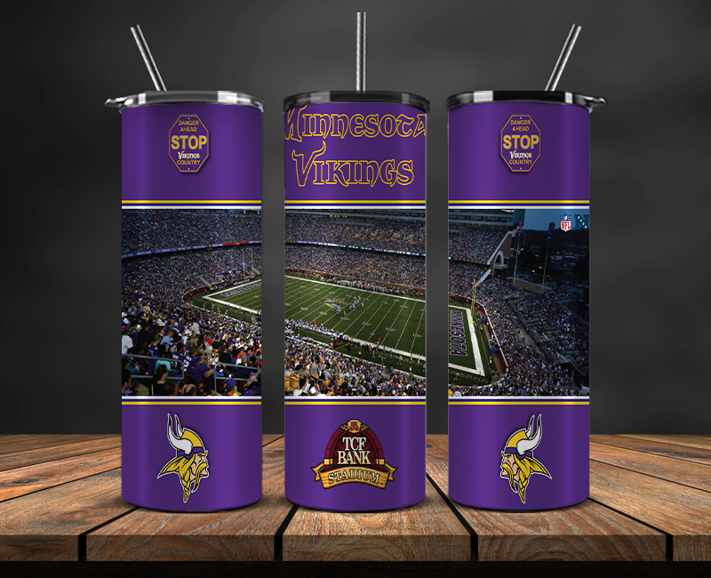 Vikings Tumbler Wrap , Nfl Stadiums Tumbler Wraps 19 | Inspire Uplift