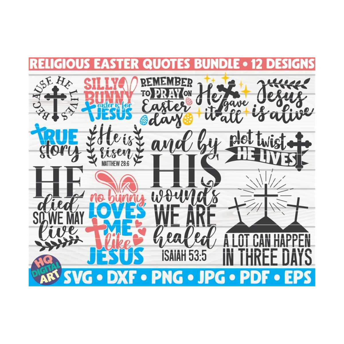 Christian Easter SVG Bundle / Religious Easter SVG / Free Co | Inspire ...