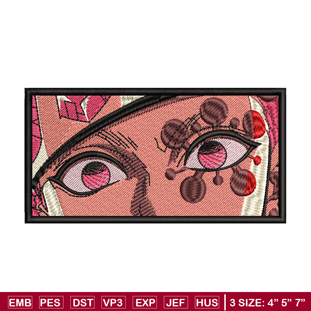 Tengen eyes embroidery design, Kimetsu no Yaiba embroidery, - Inspire ...