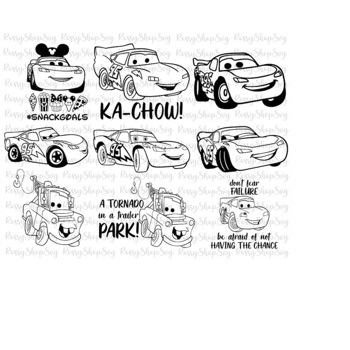 Bundle Cars Svg, Lightning Mcqueen SVG Family Trip Svg, Vaca - Inspire ...