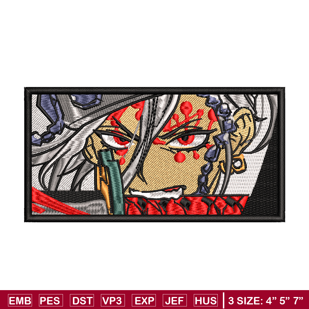 Tengen Uzui embroidery design, Kimetsu no Yaiba embroidery, | Inspire ...