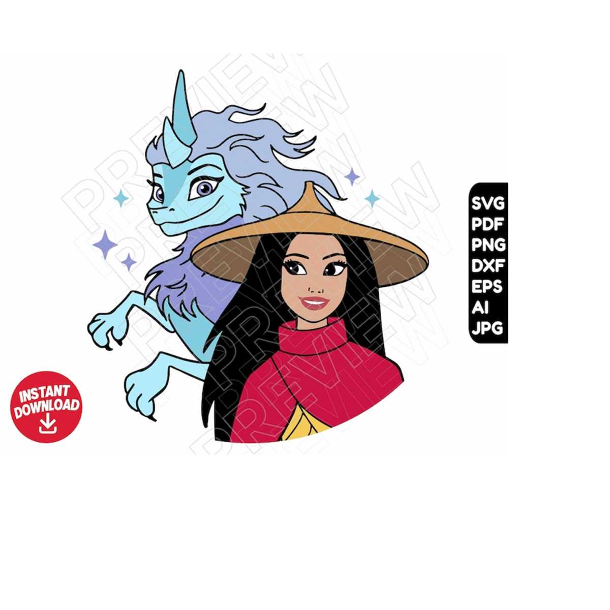 Raya and Sisu SVG raya and the last dragon svg png clipart , - Inspire ...