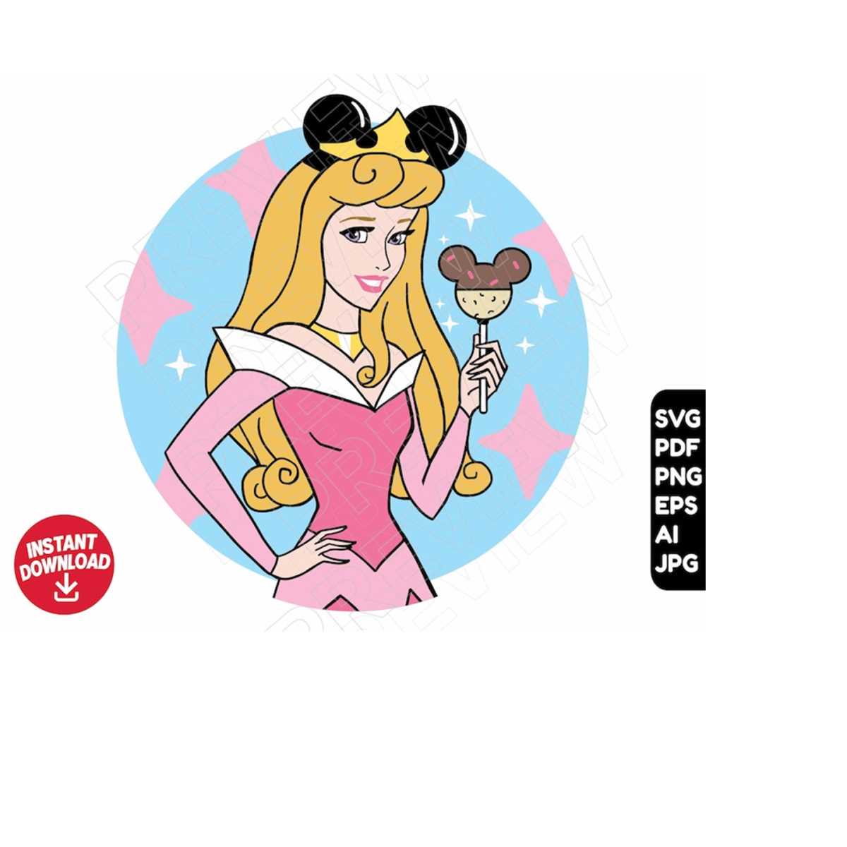 Aurora SVG Sleeping Beauty disneyland snacks , cut file laye - Inspire ...