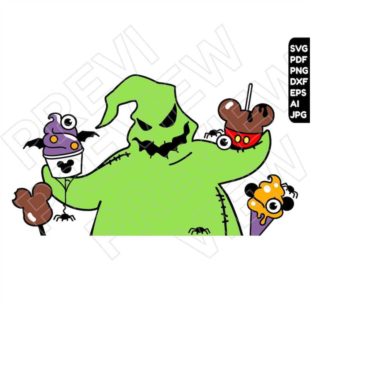 Oogie boogie SVG snacks halloween png dxf clipart ears , cut | Inspire ...