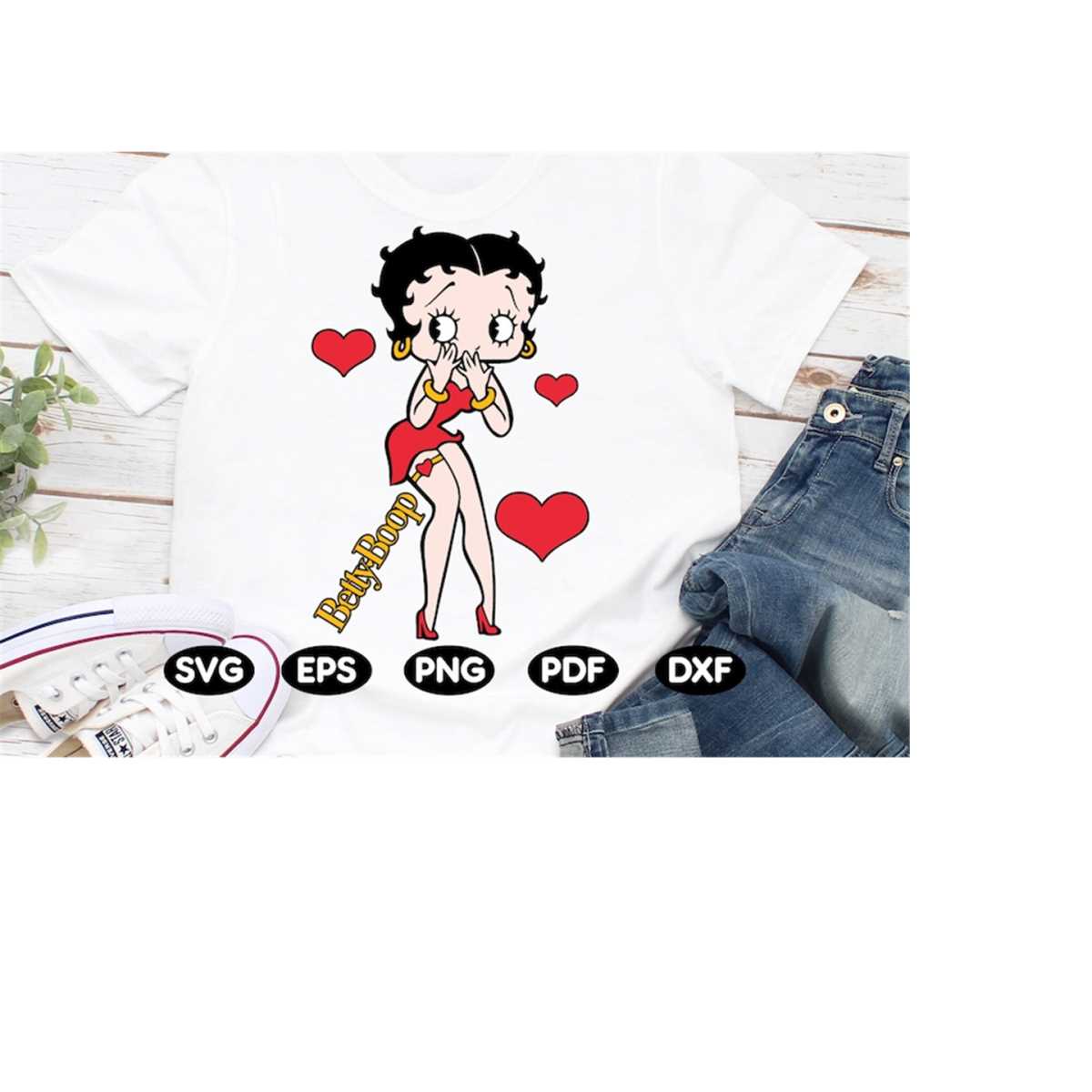 Betty Boop SVG PNG PDF / T-shirt svg / Cutting file / Coffee - Inspire ...