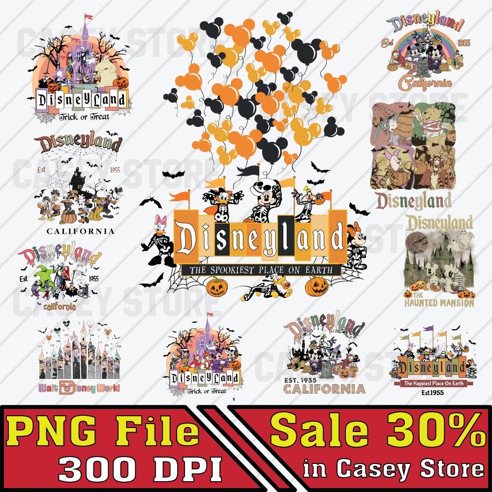 Bundle MouseLand Halloween PNG, Cartoon World Halloween png, | Inspire ...