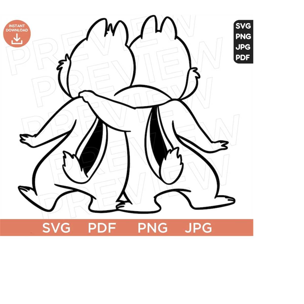 Vector Svg Chip and Dale Ears SVG, Chip 'N Dale Rescue Range - Inspire ...