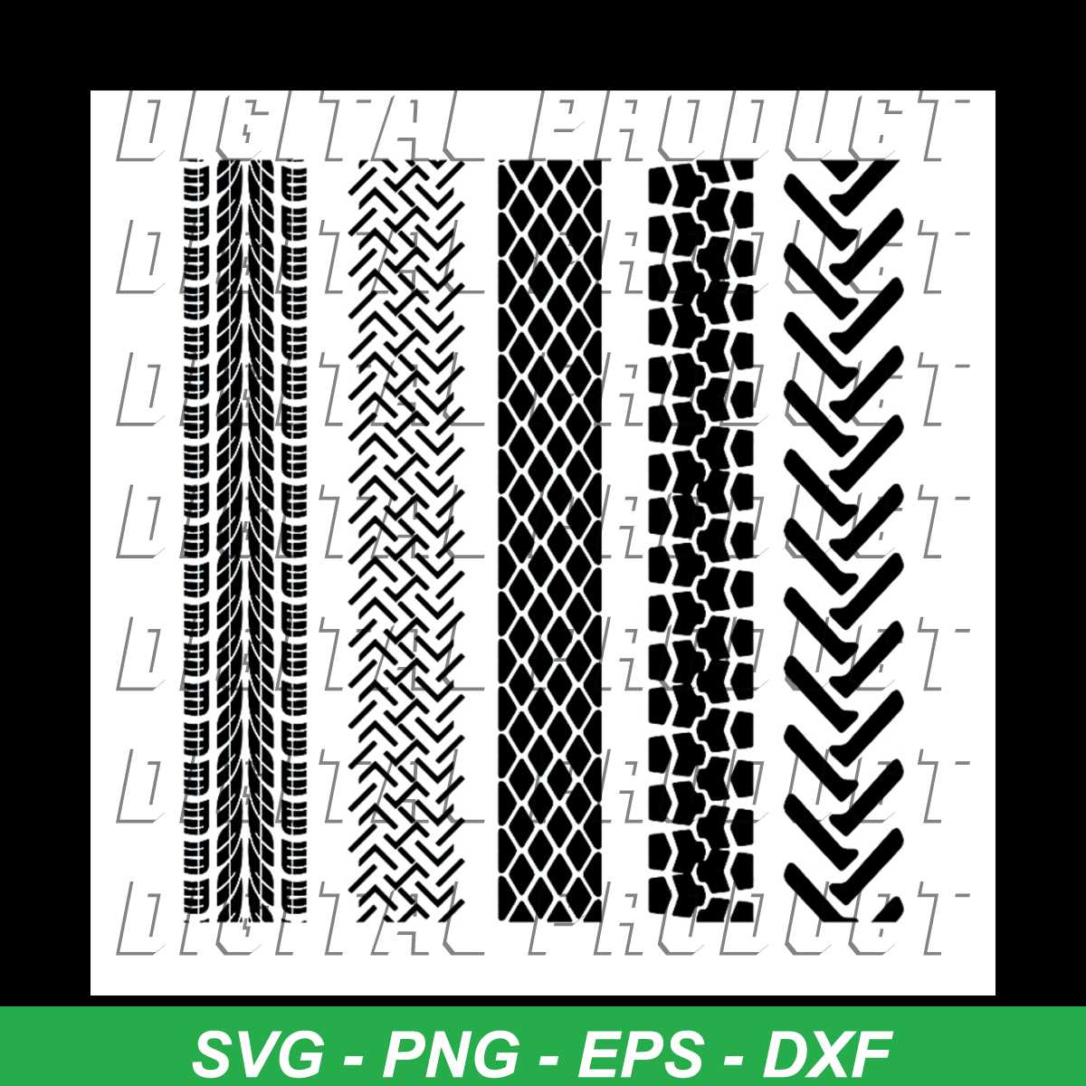 Set Detailed Tire Prints Svg, Vehicle Svg, Tire Svg, Transpo | Inspire ...