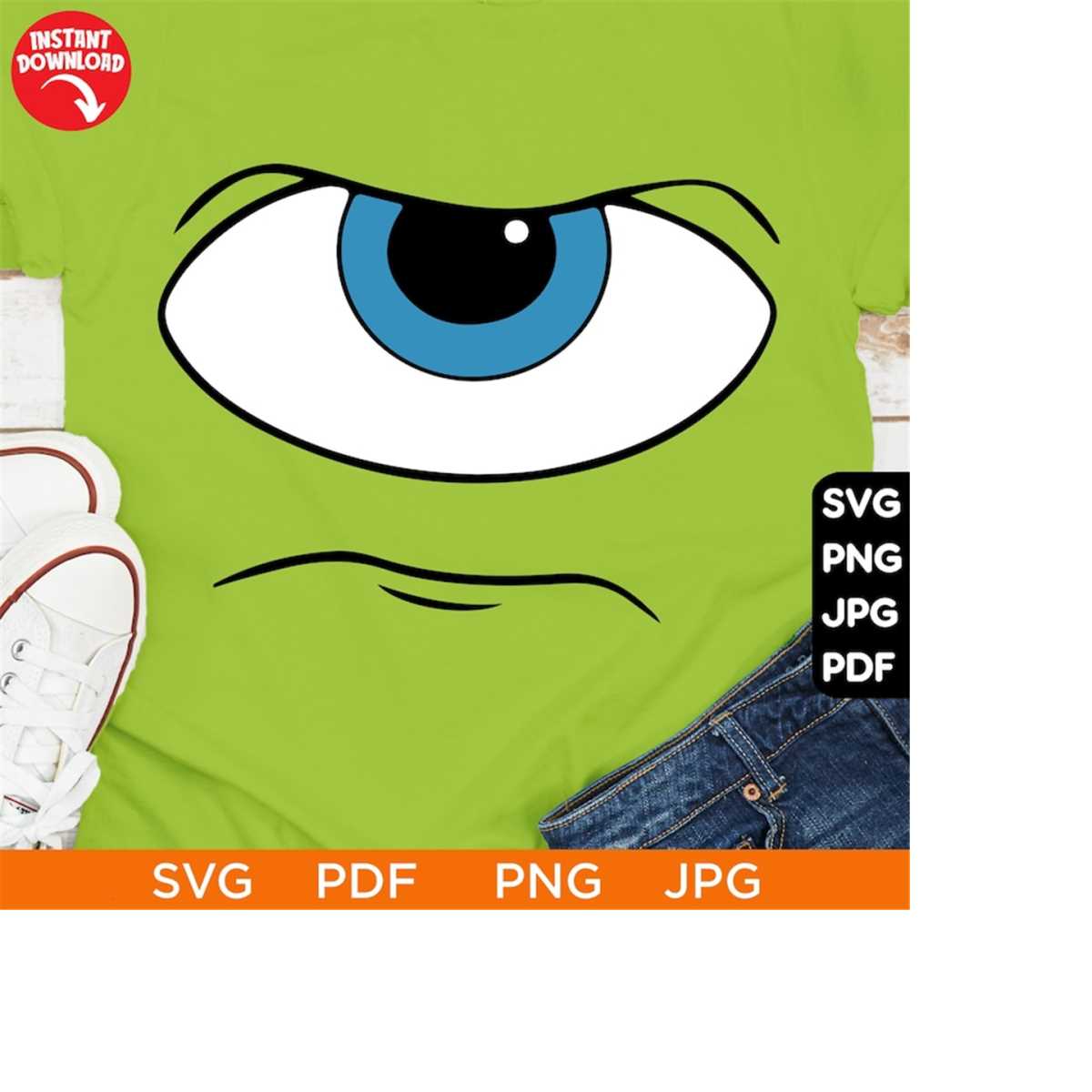 Mike Monster Face vector Svg, Monsters Inc SVG Disneyworld m - Inspire ...