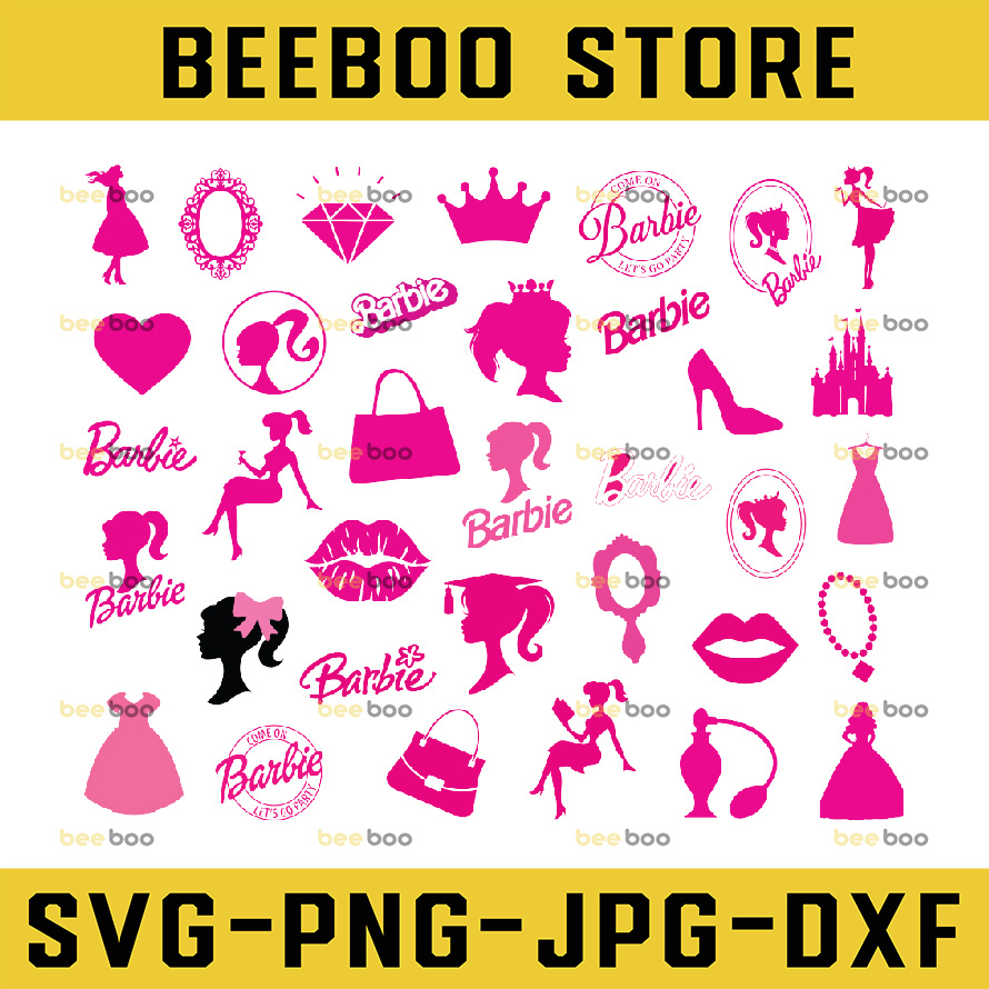 Babie Svg Bundle, SVG, Princess Silhouette, pink doll Svg, G - Inspire ...