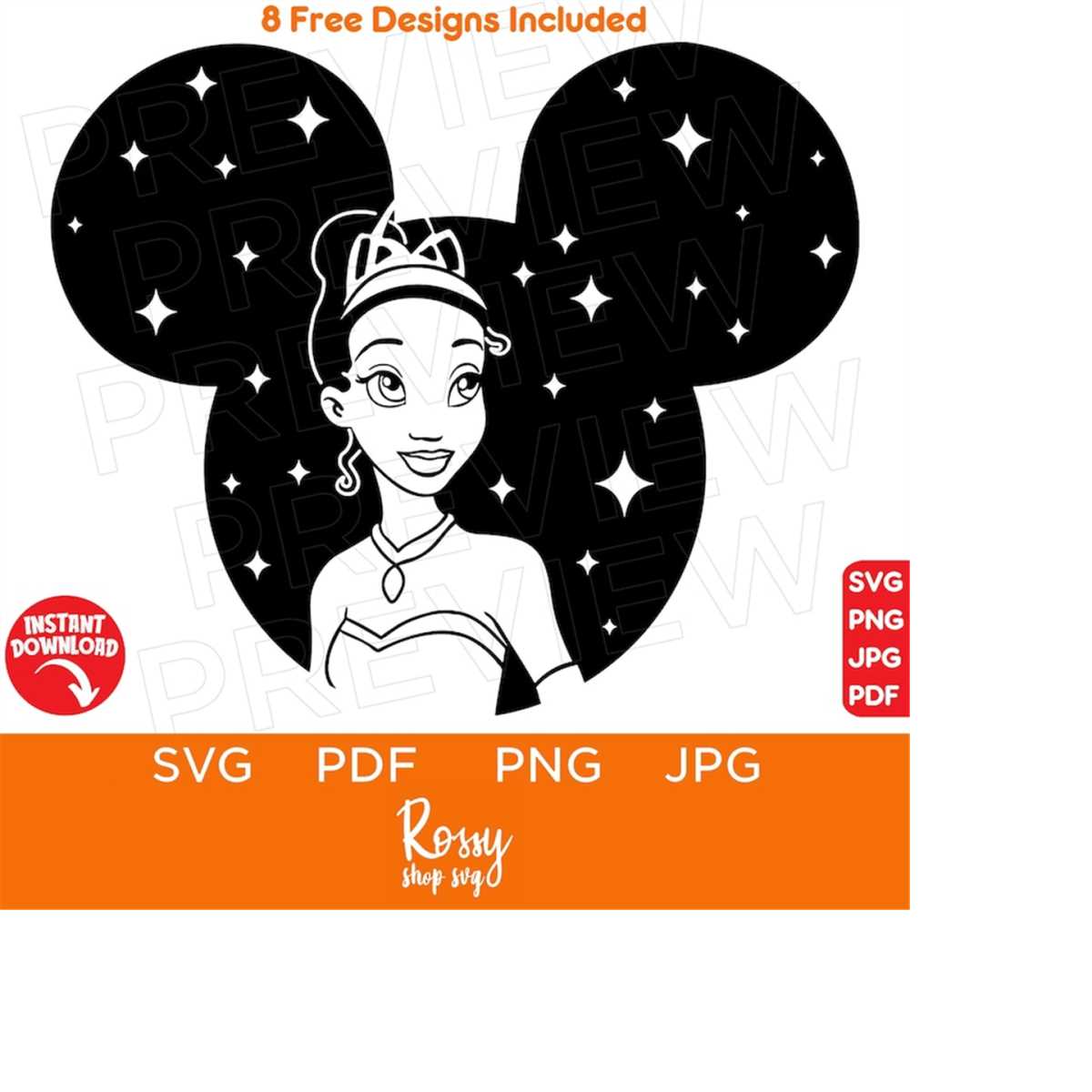 Princess Mouse Head, Cut file Cricut Family Vacation Svg Fam | Inspire ...
