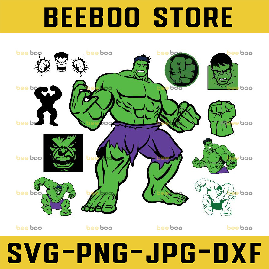 Hulk svg, Cricut Cutting File, Hulk bunlde Cartoon ClipArt, - Inspire ...