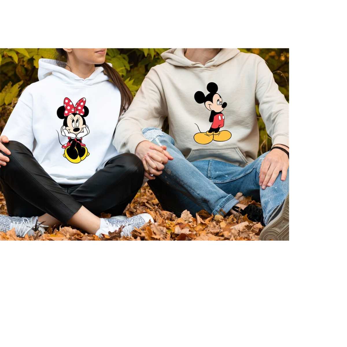 Disney Shy Mickey Mouse Lover Hoodie, Wifey and Hubby Disney | Inspire Uplift