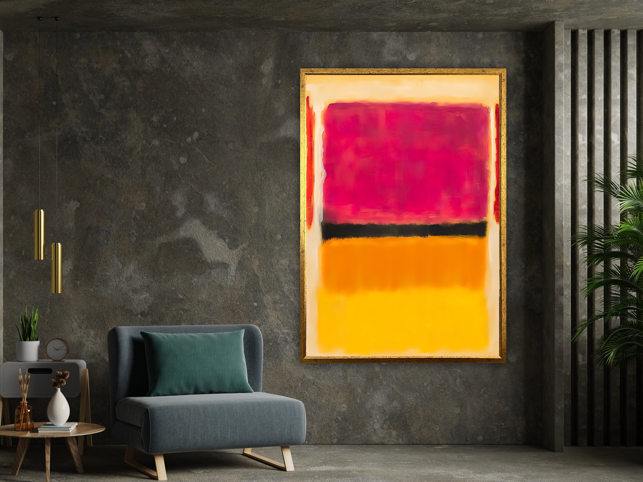 Mark Rothko Orange Canvas Wall Art , Mark Rothko Production - Inspire ...