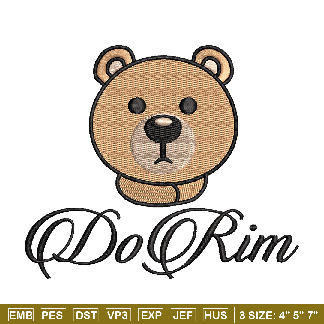 Dorim logo embroidery design, Logo embroidery, Embroidery fi | Inspire ...