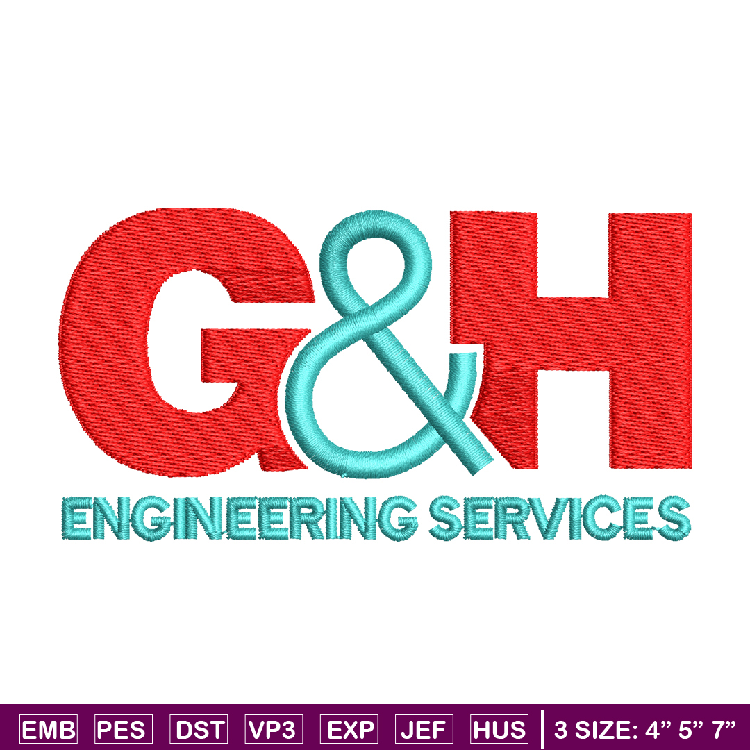 H&G Engineering Logo embroidery design, logo embroidery, log | Inspire ...