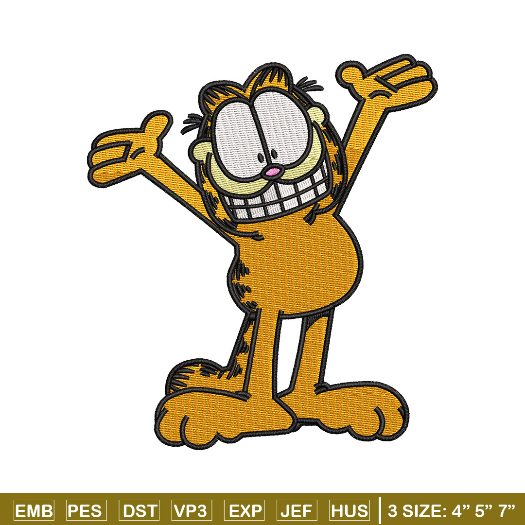 Happy cat embroidery design, Cat cartoon embroidery, Embroid | Inspire ...