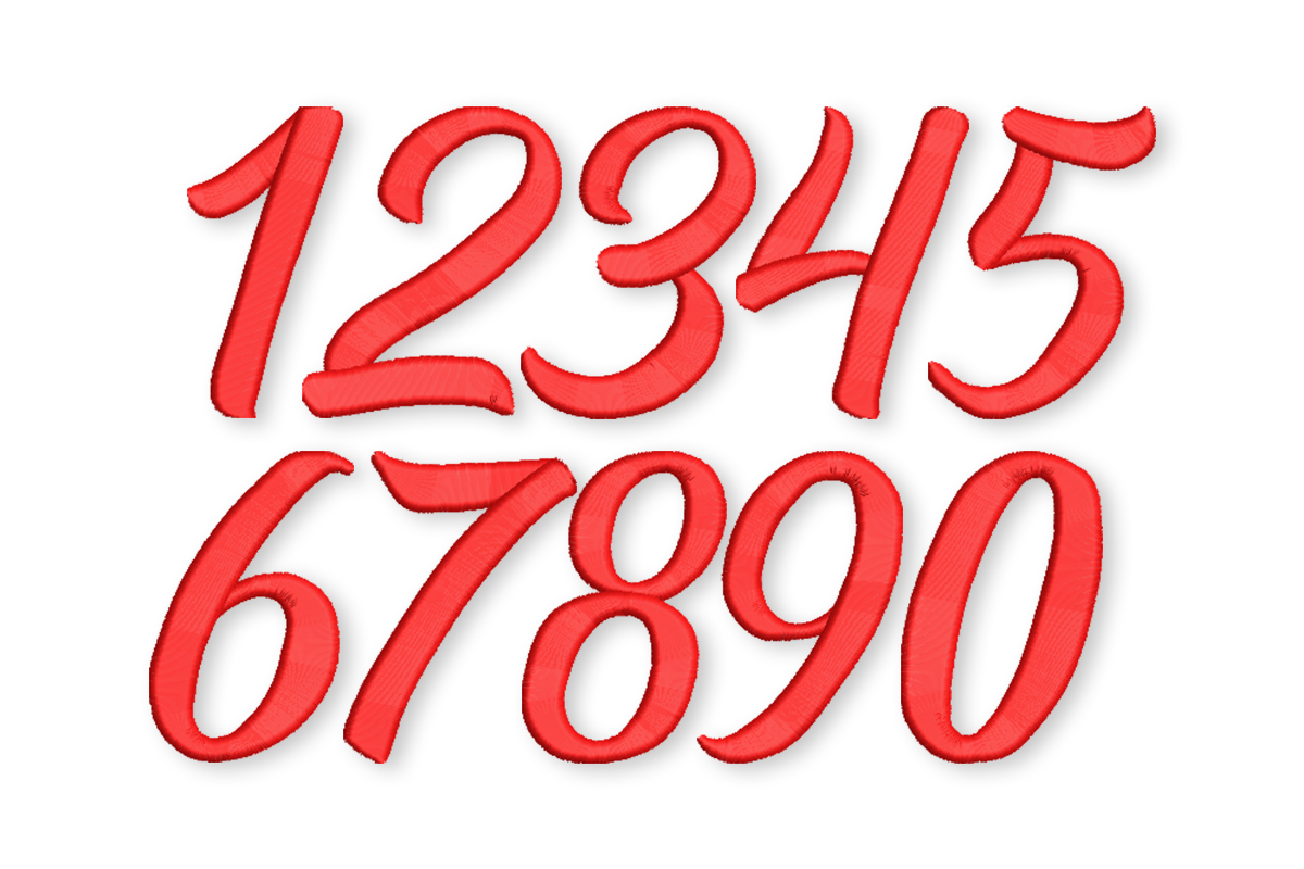 0 to 9 Sport Numbers Embroidery design files for machine emb | Inspire ...