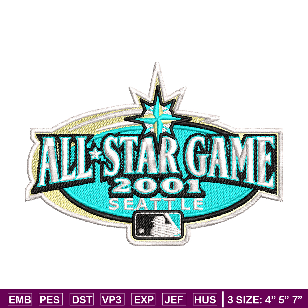 Star Game Primary Logo embroidery design, logo embroidery, l | Inspire ...