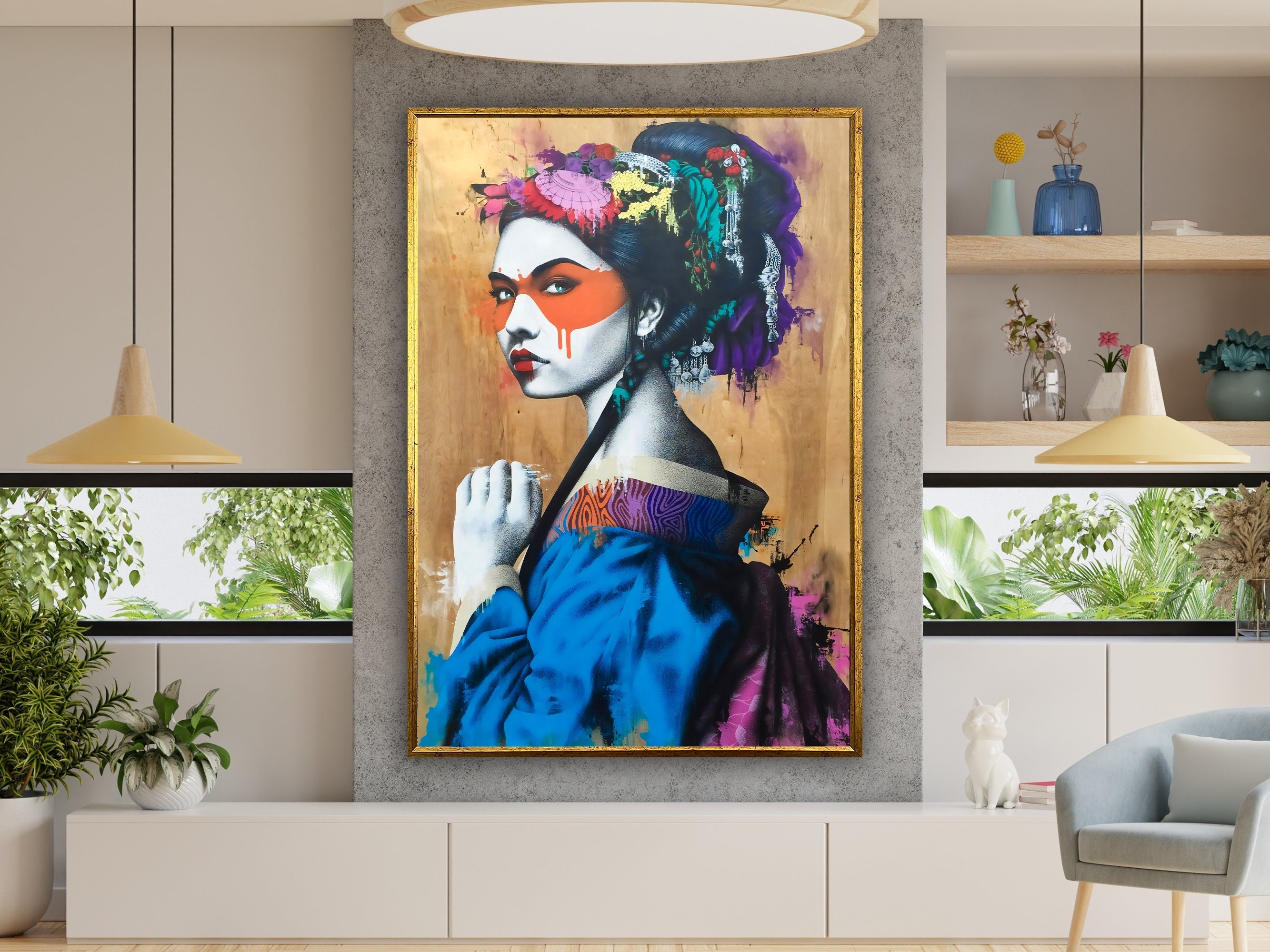 Geisha Canvas Prints, Geisha Art, Geisha Wall Art, Geisha Pa - Inspire ...