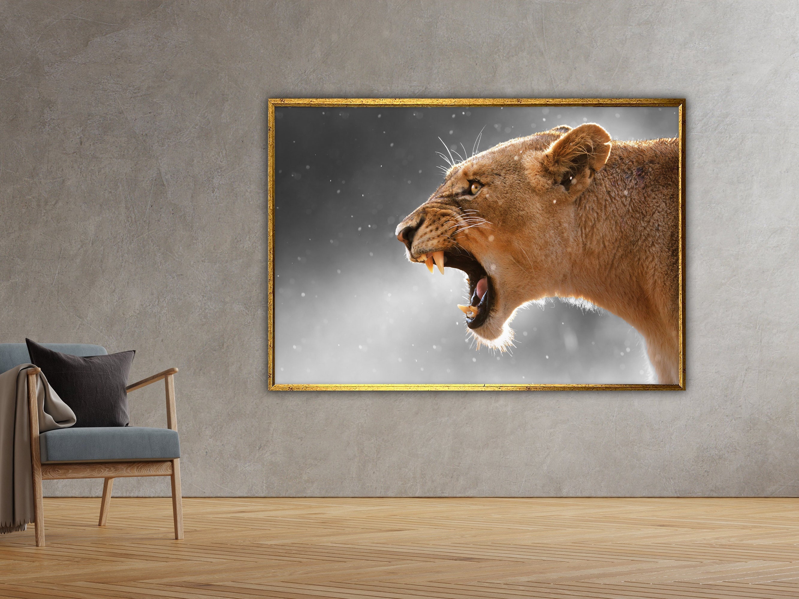Lion King Canvas Wall Art Design, Lion Canvas Set, Lion Post | Inspire ...