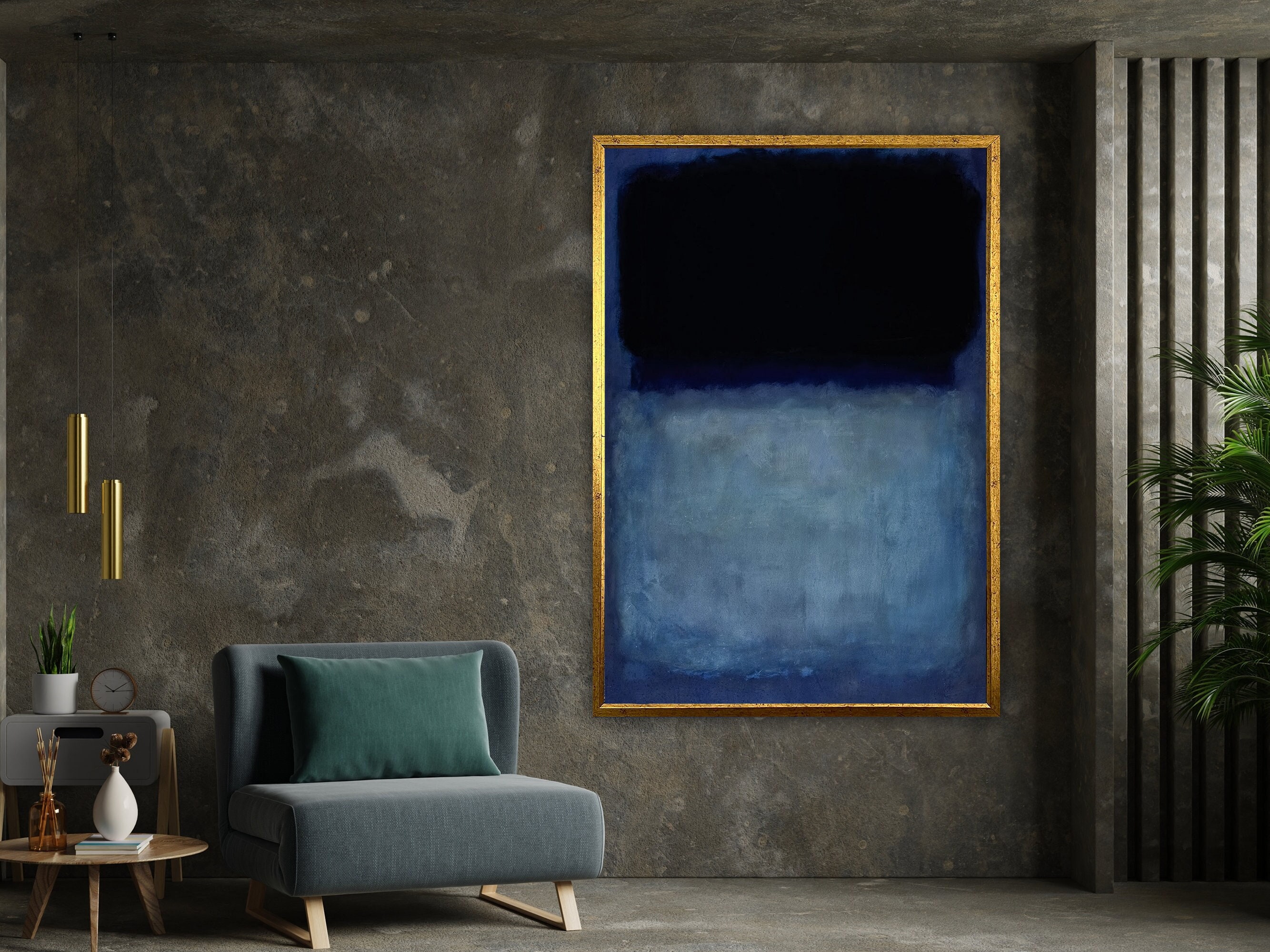 Mark Rothko Black Blue Canvas Wall Art, Mark Rothko Canvas P | Inspire ...