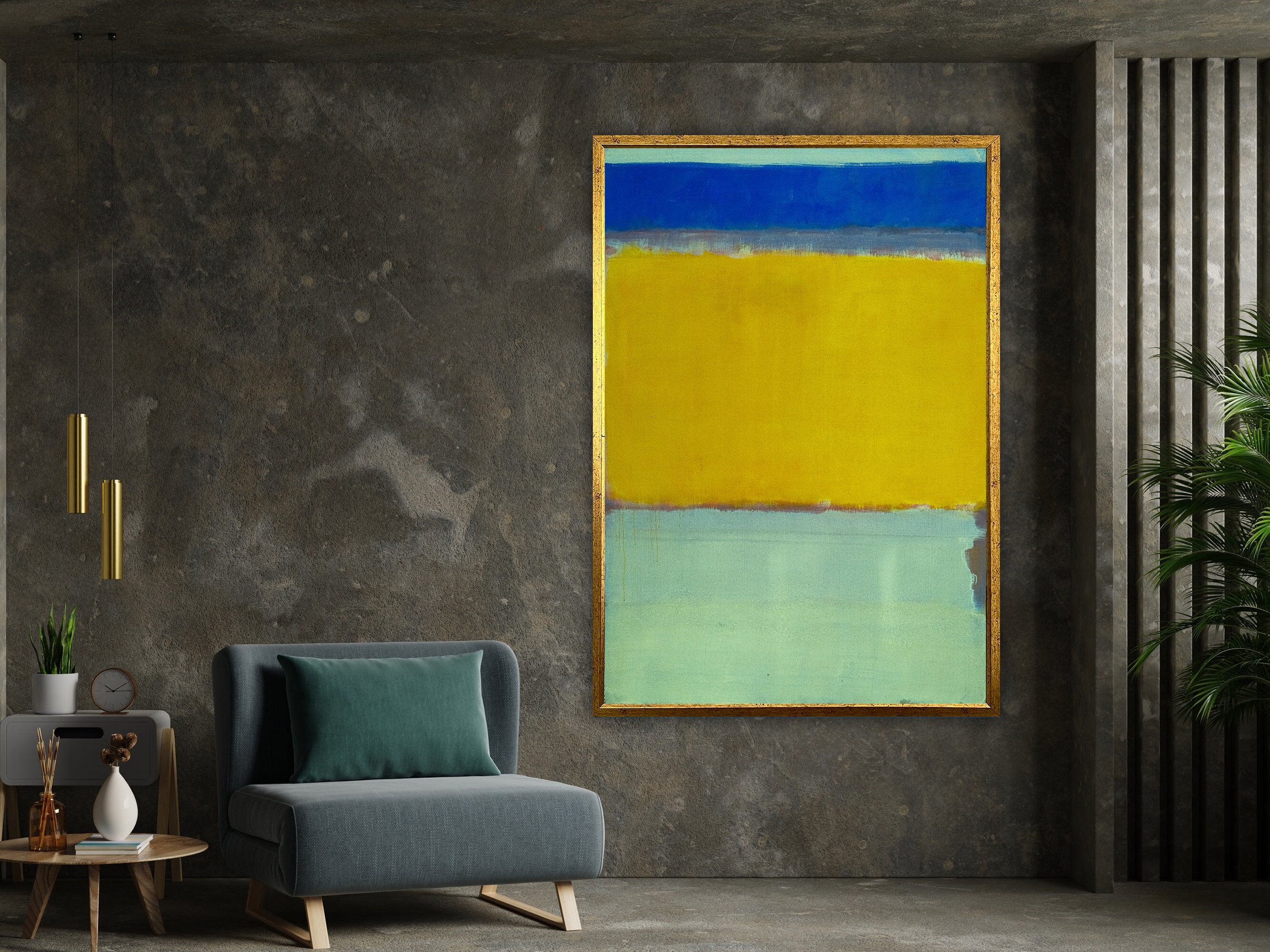 Mark Rothko Blue And Yellow Canvas Painting, Mark Rothko Sty | Inspire ...