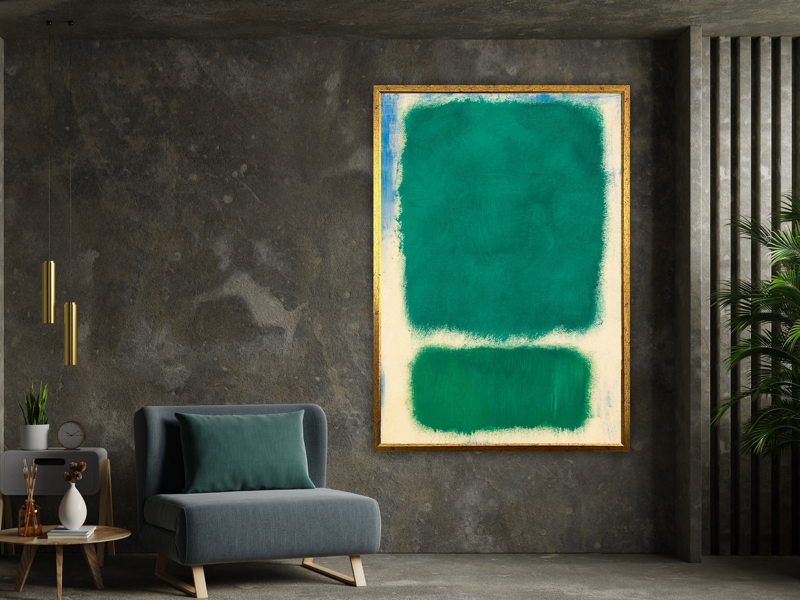 Mark Rothko Green And Beige Canvasposter Art Reproduction,Ro | Inspire ...