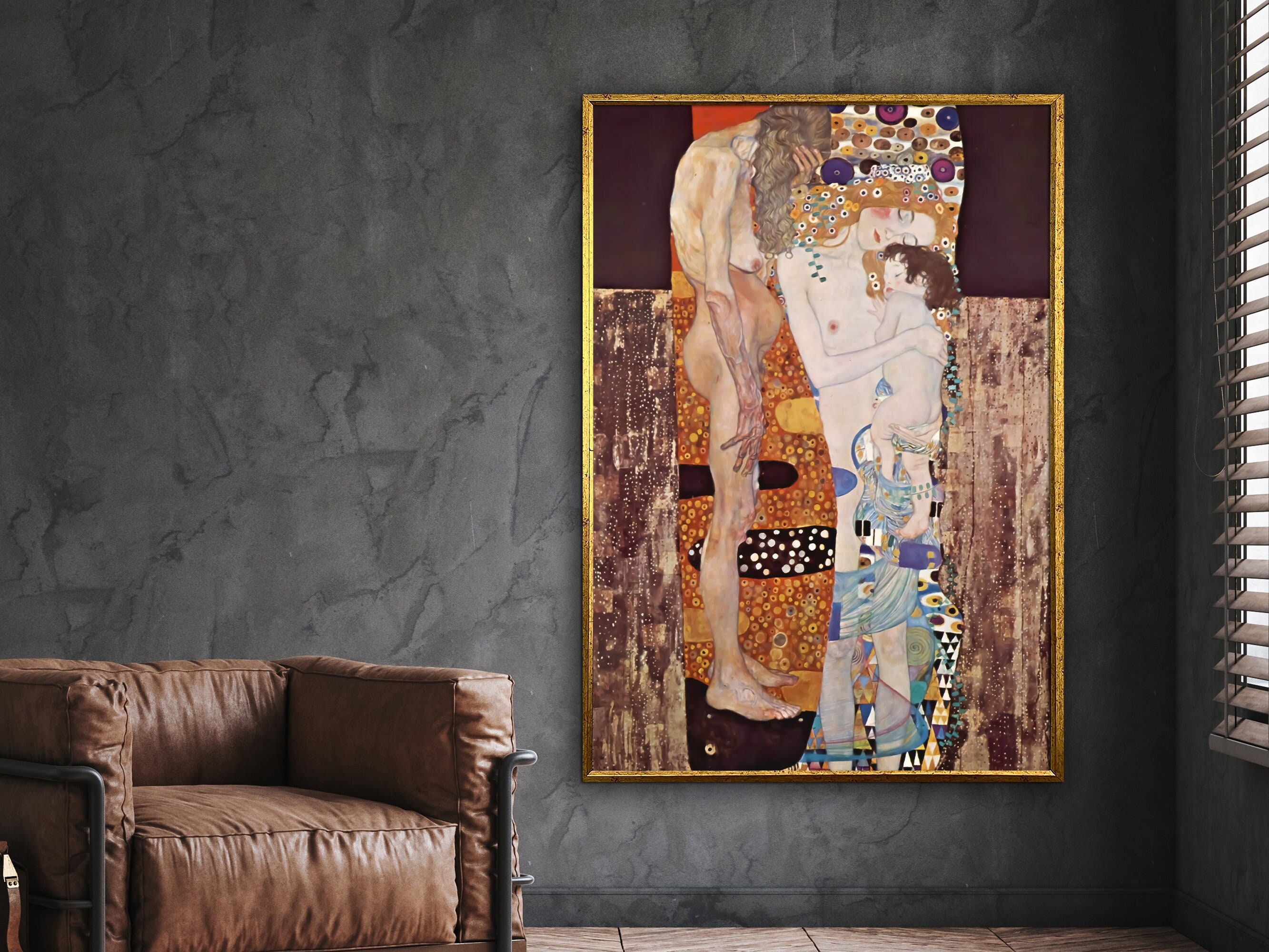 The Three Ages Of Woman - Gustav Klimt Canvas Wall Art, Natu | Inspire ...