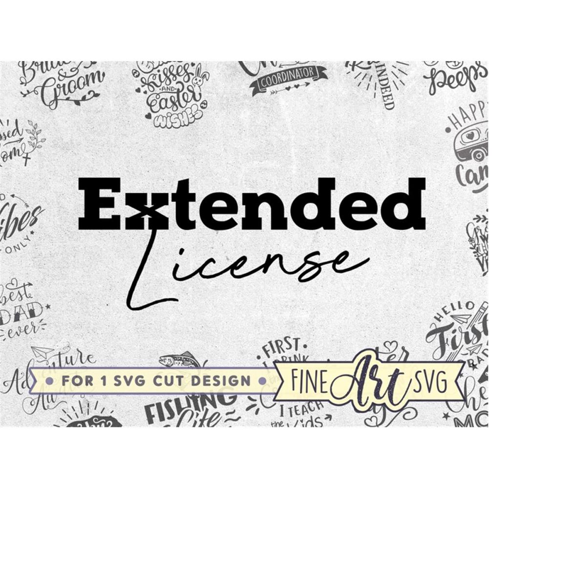 Extended License, Commercial License for 1 SVG Design | Inspire Uplift