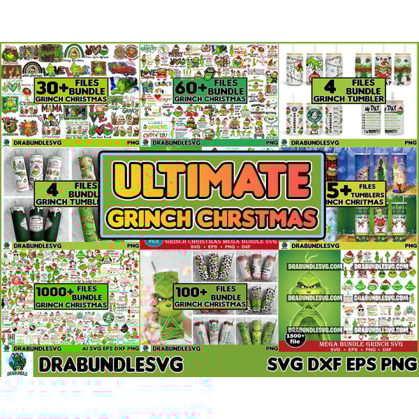 Ultimate grinch bundle svg , Mega Ultimate grinch bundle svg | Inspire ...