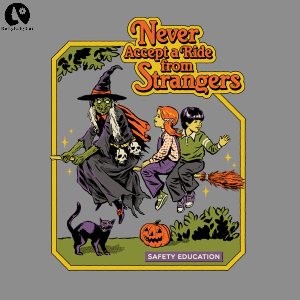Never Accept A Ride From Strangers Halloween PNG Download | Inspire Uplift