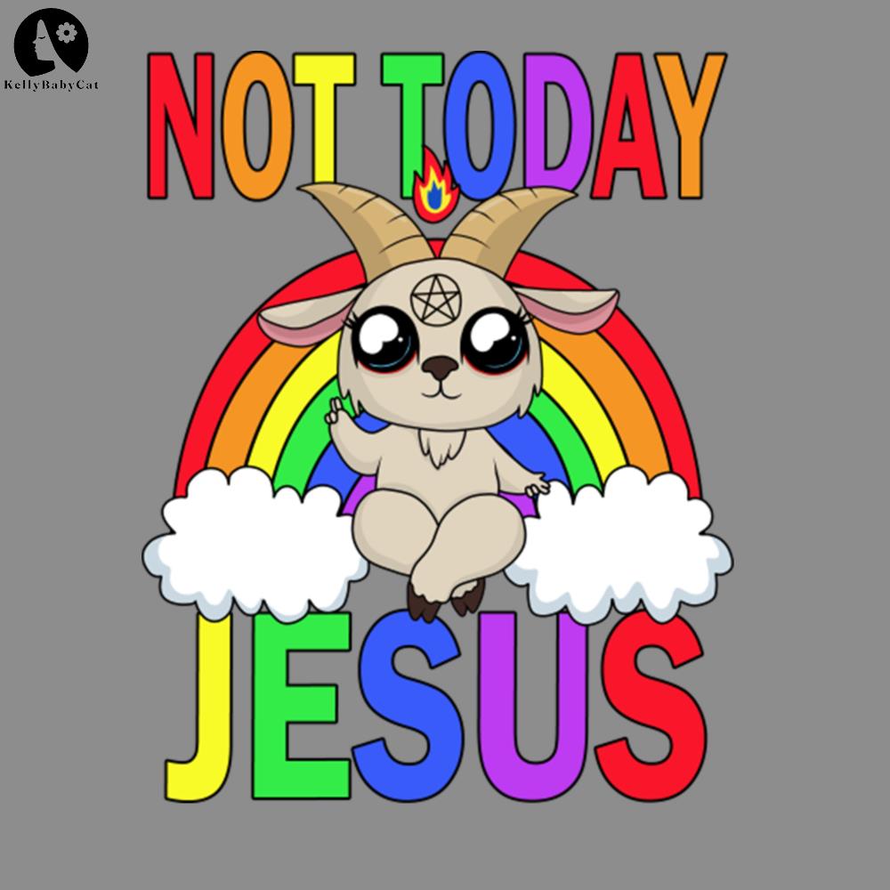Not today Jesus Halloween PNG Download | Inspire Uplift