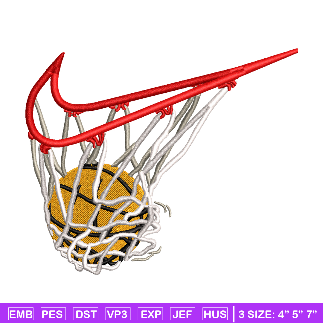 Bastketball nike logo embroidery design, logo embroidery, ni | Inspire ...