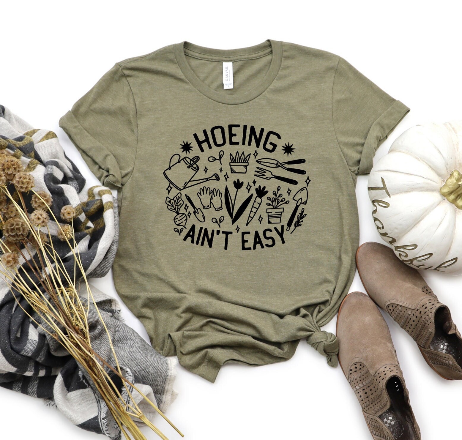 Hoeing Ain't Easy Shirt, Gardening Shirt, Farmer Shirt,Botan | Inspire ...