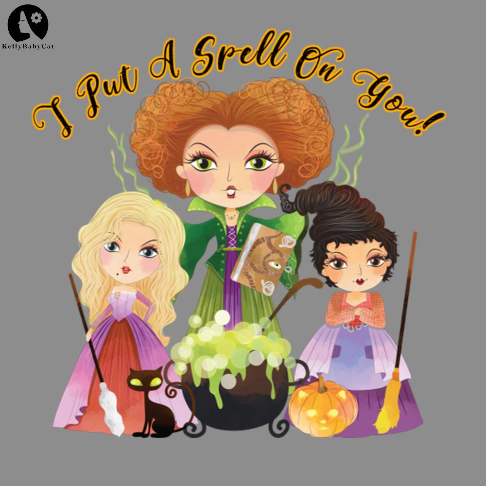 I Put A Spell On You Halloween PNG Download | Inspire Uplift