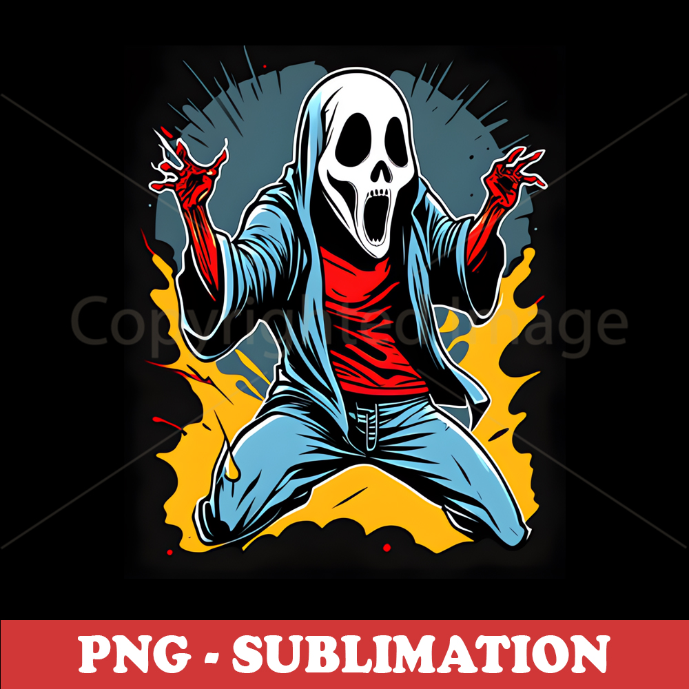 Ghostface Scream Mask - Spine-Chilling PNG Digital Download | Inspire ...