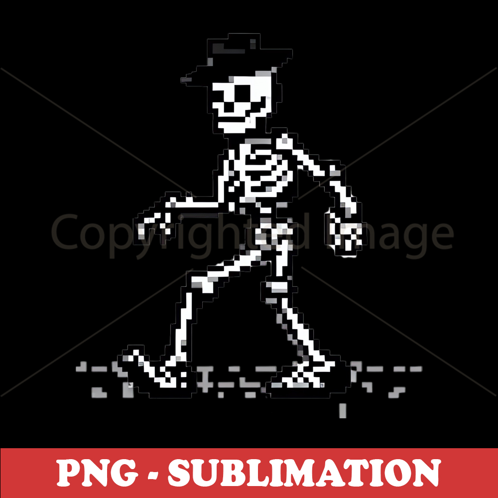 Skeleton Moonwalking - Sublimation PNG Download - Retro Cool | Inspire ...