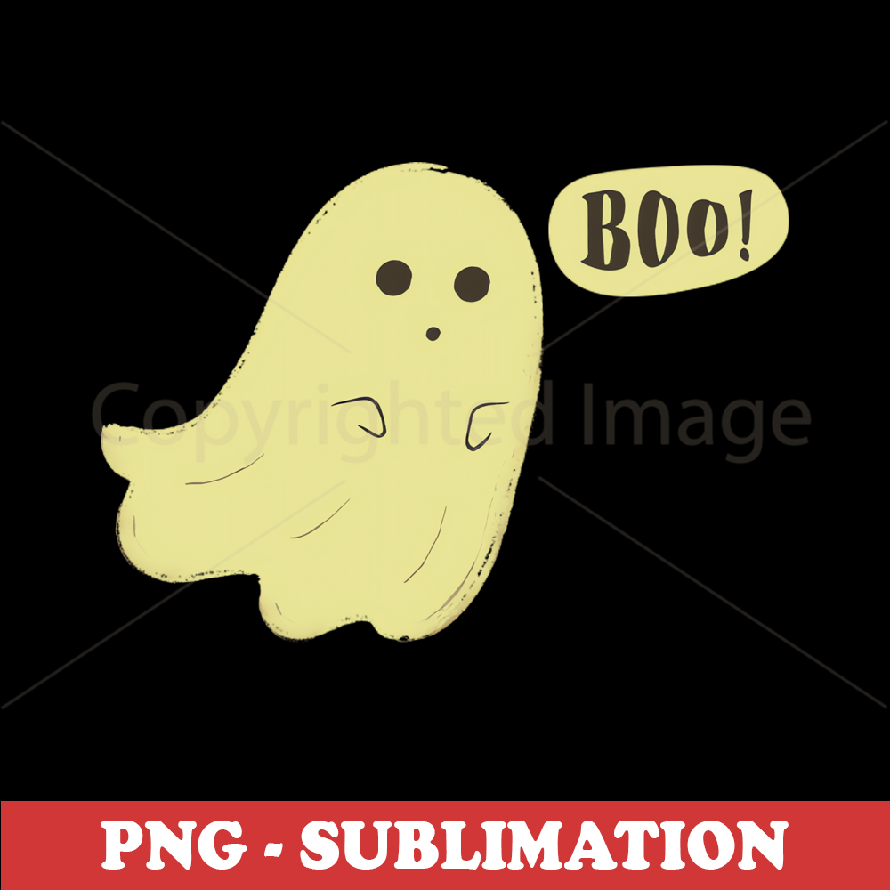 Halloween Ghost PNG Digital Download - Adorable Boo Design f | Inspire ...