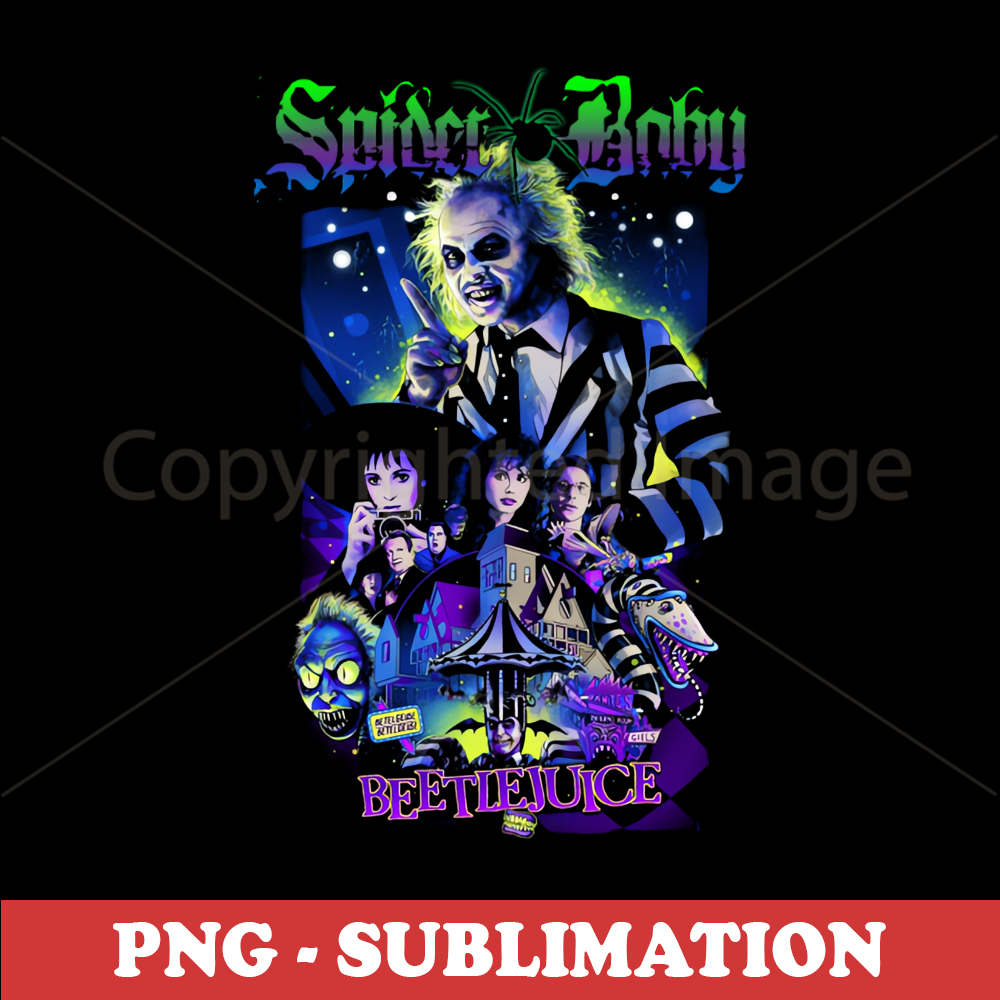 BeetleJuice Spider Baby - Spooky Sublimation PNG Digital Dow - Inspire ...